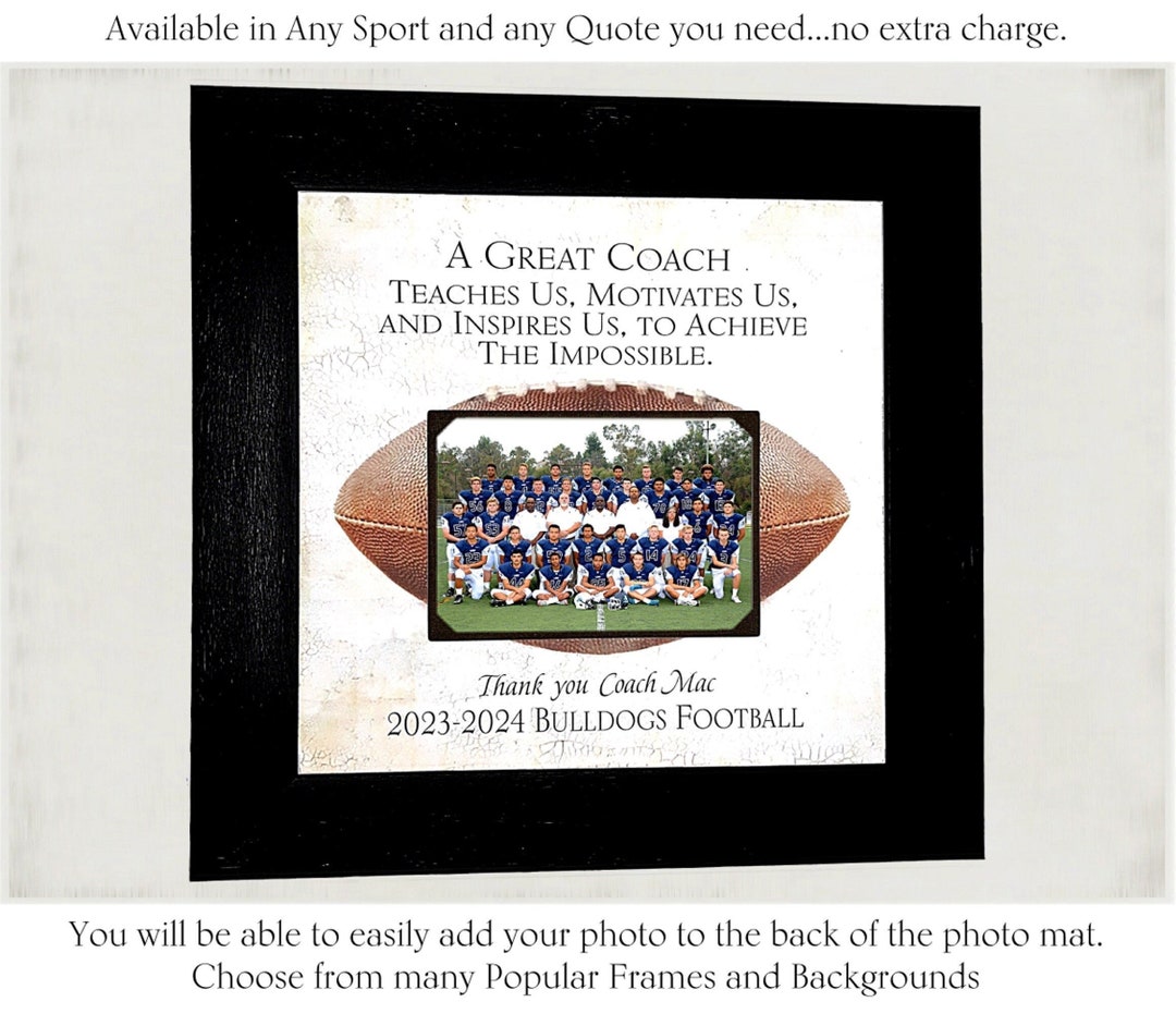 Football Coach Team End of Season Gift, Coaches Appreciation Gift ...