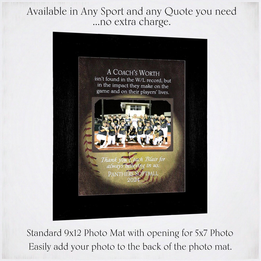 Personalized Softball Coach Senior Night Gift, End of Season Softball ...