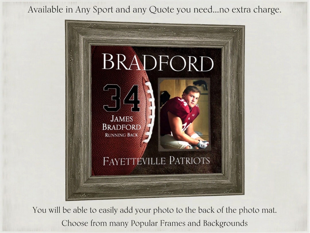 Custom Team Photo Frame for Senior Night, Personalized Graduation Gift ...