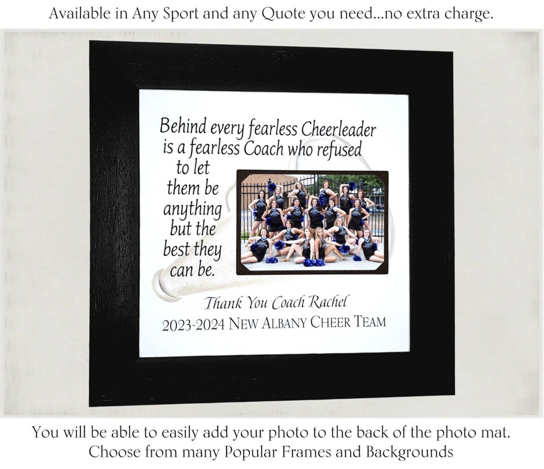 Custom Personalized Cheer Cheerleader Coach Appreciation Gift ...