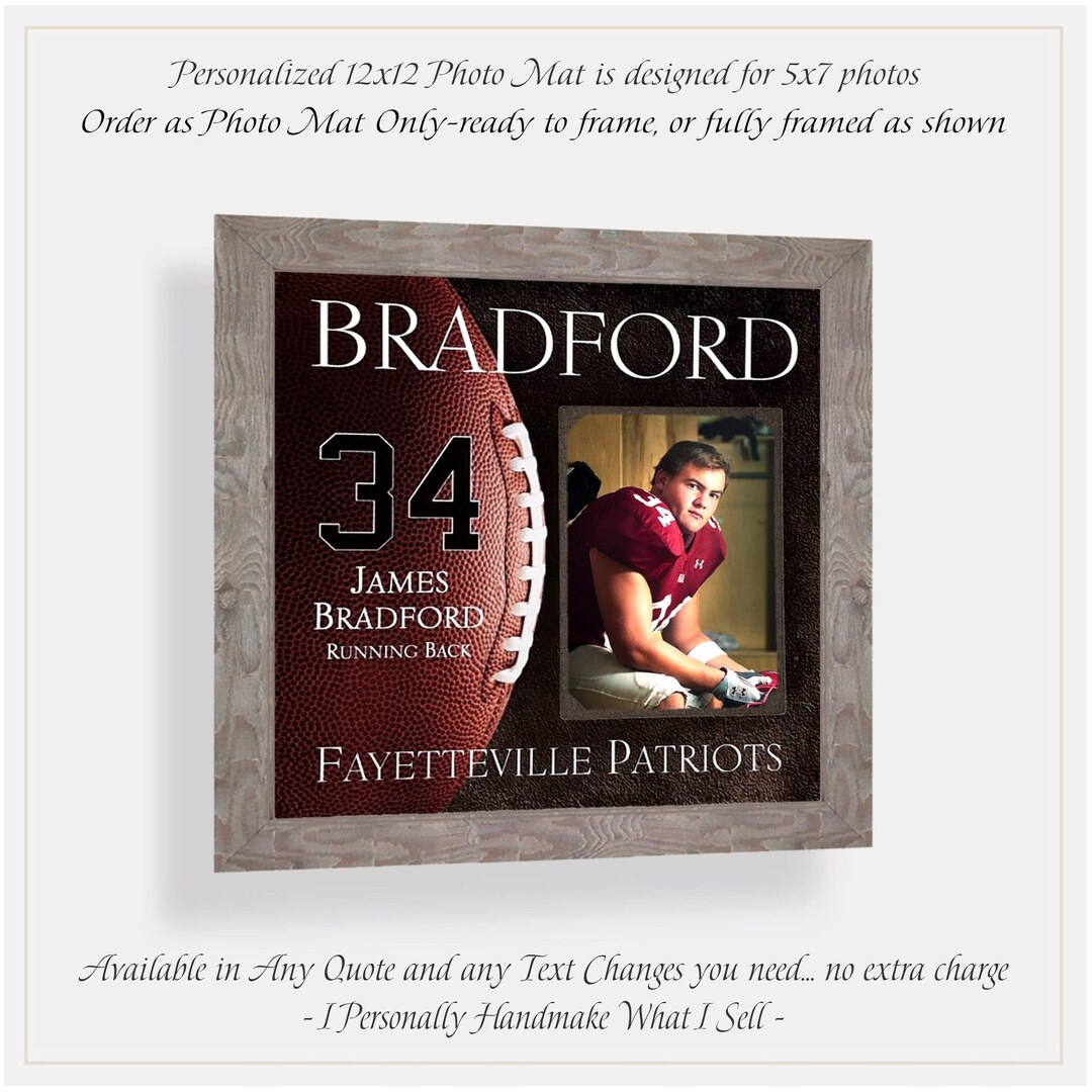 Custom Team Photo Frame for Senior Night, Personalized Graduation Gift ...