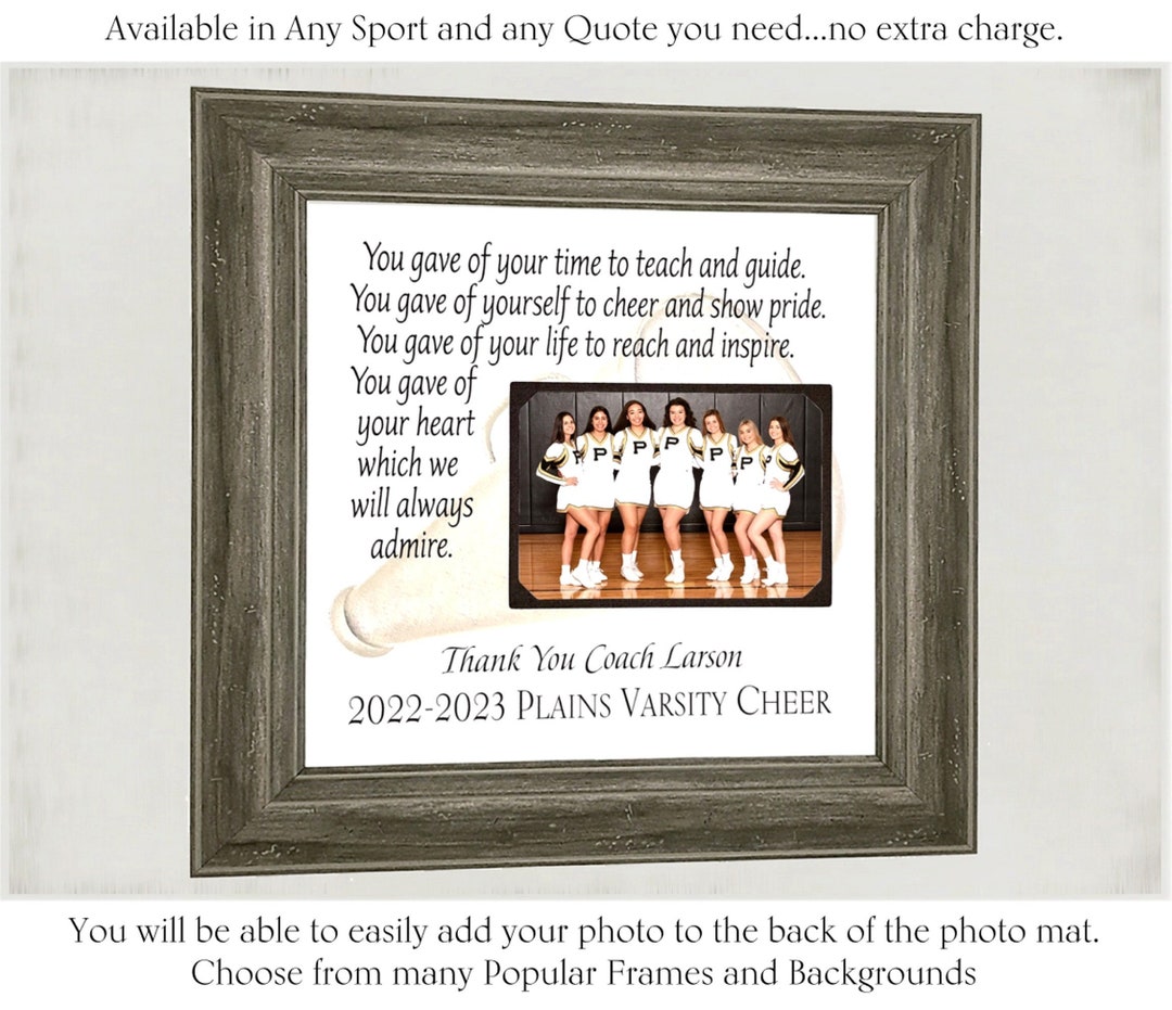 Cheerleading Coach Cheer Gift From Team End of Eason Senior - Etsy