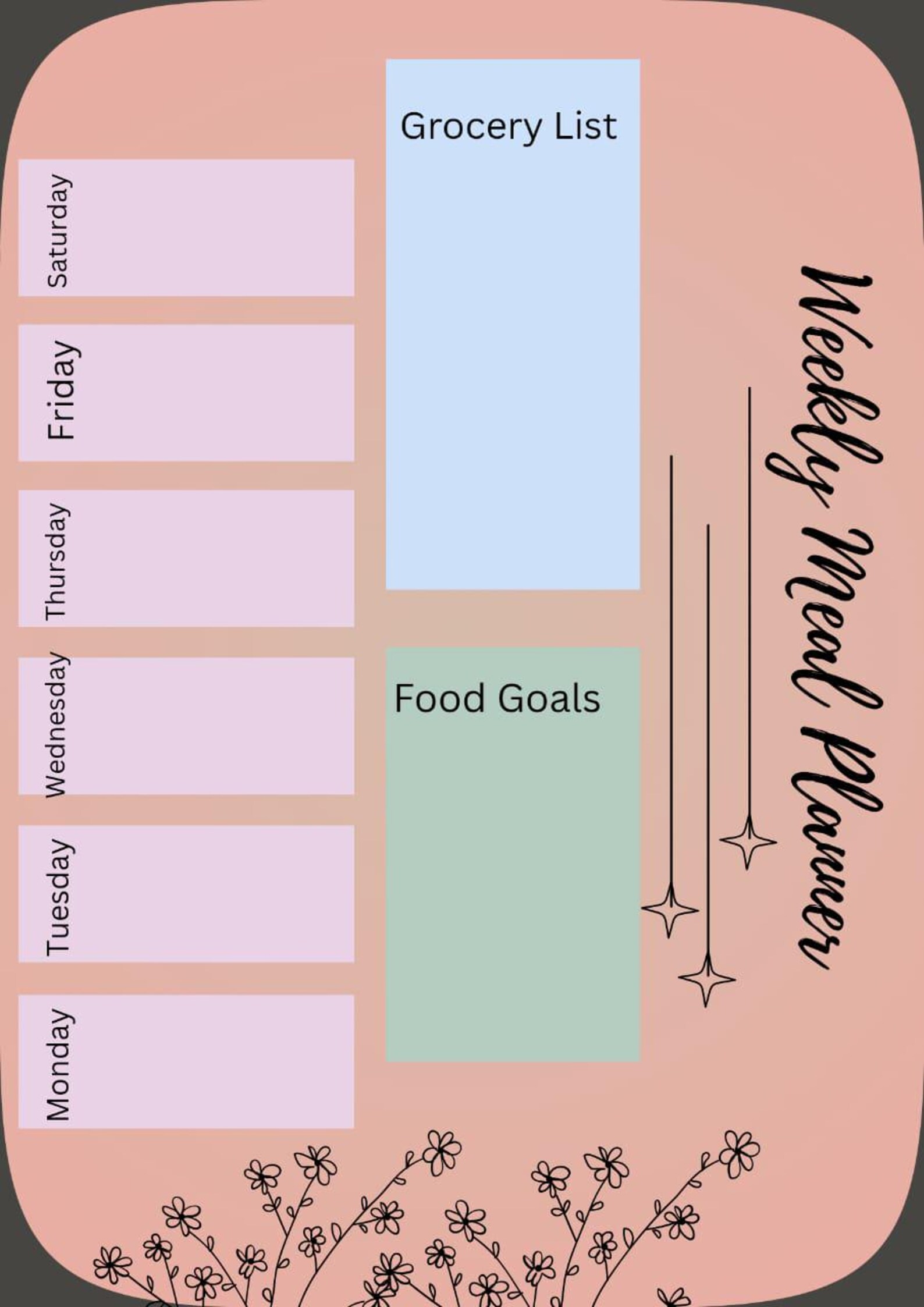 Floral Pastel Journal Cover Page: Printable, Editable Name (PDF) - Etsy