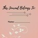 Floral Pastel Journal Cover Page: Printable, Editable Name (PDF) - Etsy