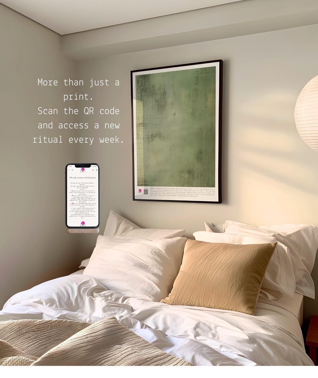 Interactive Digital Fine Art Print – Emotional QR Wall Art for Mindful ...