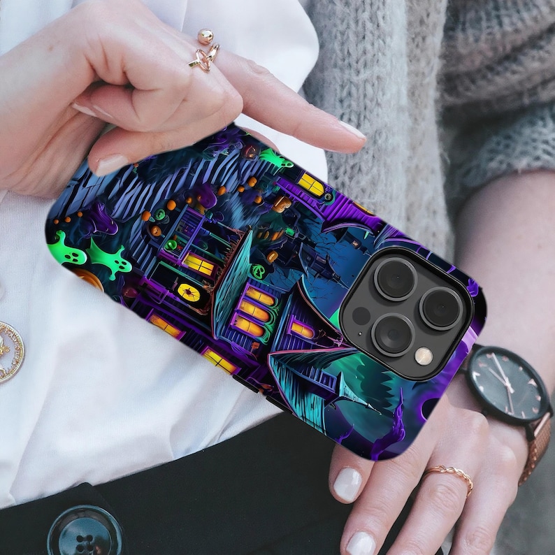 Haunted Mansion Halloween Phone Case: Spooky Gothic Phone Protector - Etsy