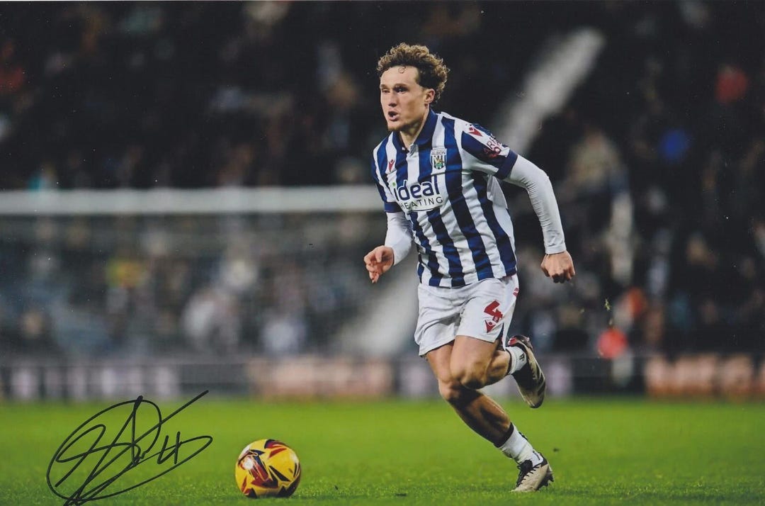 Football - Callum Styles - Hand Signed 12x8 Inch Photograph - West Brom ...