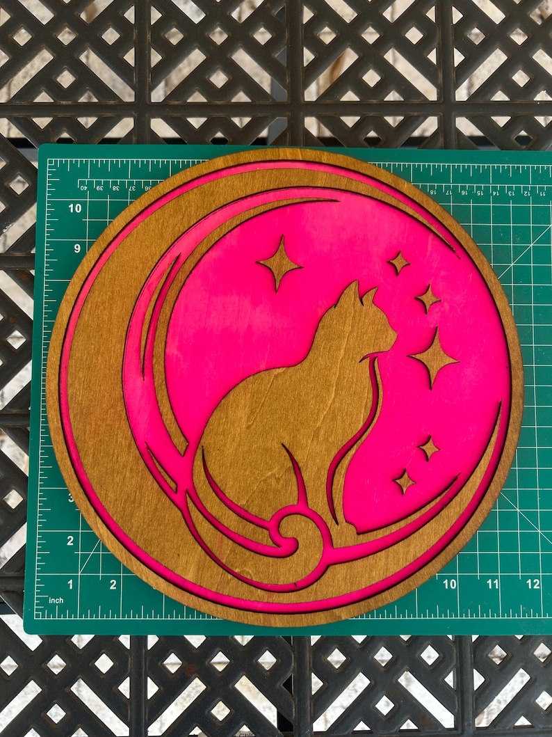 Starry Night Purrfection Wall Art - Etsy