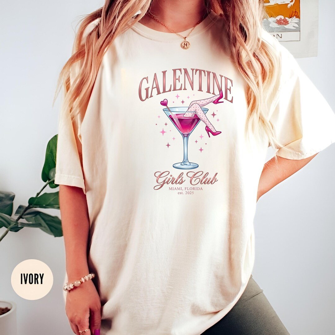 Custom Galentines Day Shirt, Girls Club T Shirt, Custom City Date Tee ...