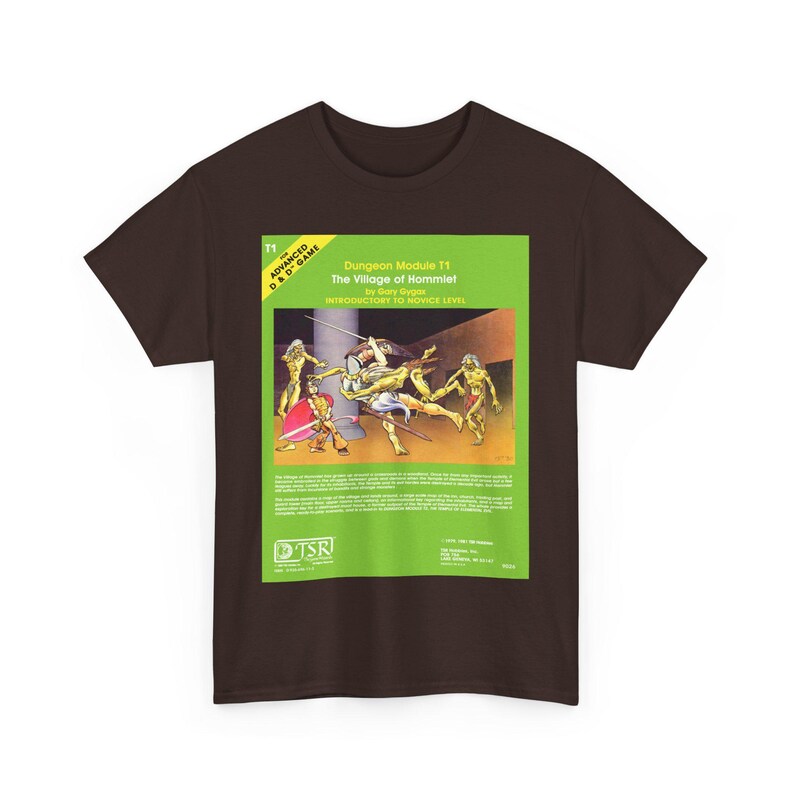 Vintage the Villager of Hommlet Module Tee, Unisex T-shirt, Gamer ...