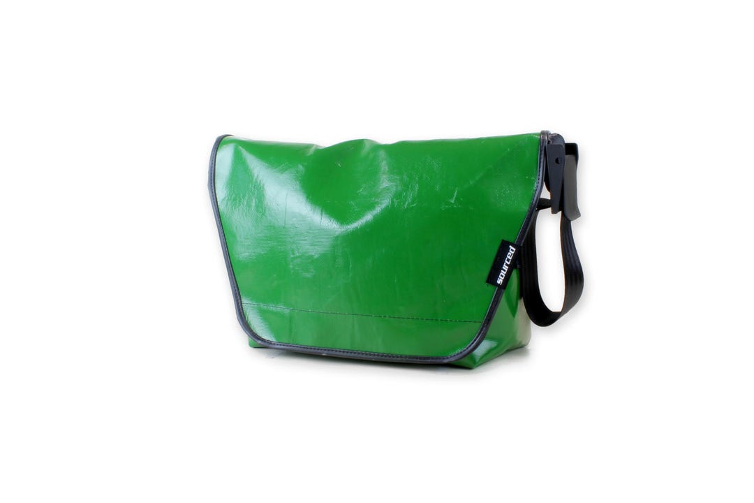 Truck Tarp Messenger Bag, Vegan Cross Body Shoulder Bag, Waterproof ...