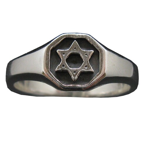 Star of David Ring 925 Sterling Silver Infinity Sacred Symbols - Etsy