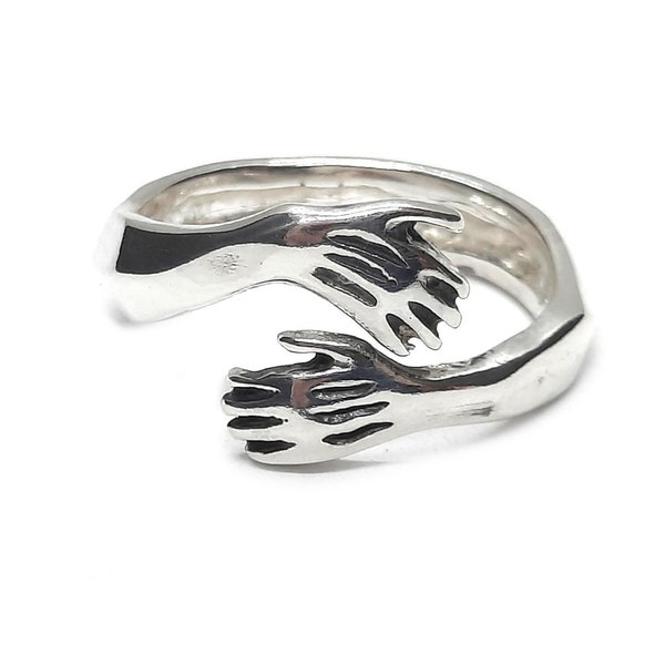 Hug Ring Sterling Silver - Etsy