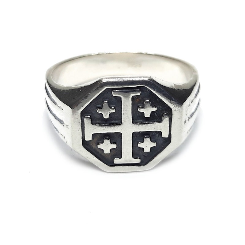 Jerusalem Cross Rings Men - Etsy