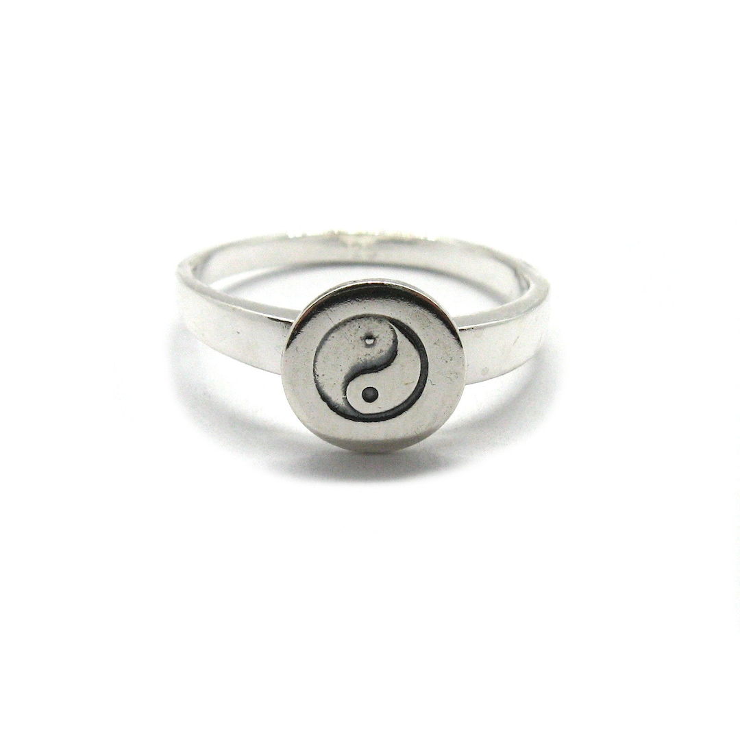 Genuine Sterling Silver Ring Solid 925 Yin Yang R001921 - Etsy