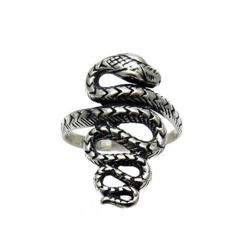 Diamond Back Snake Ring Sterling Silver Rattlesnake Ring US - Etsy