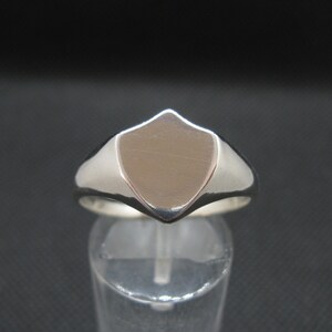 Custom Engraved Sterling Silver Signet Men Ring Genuine Solid ...