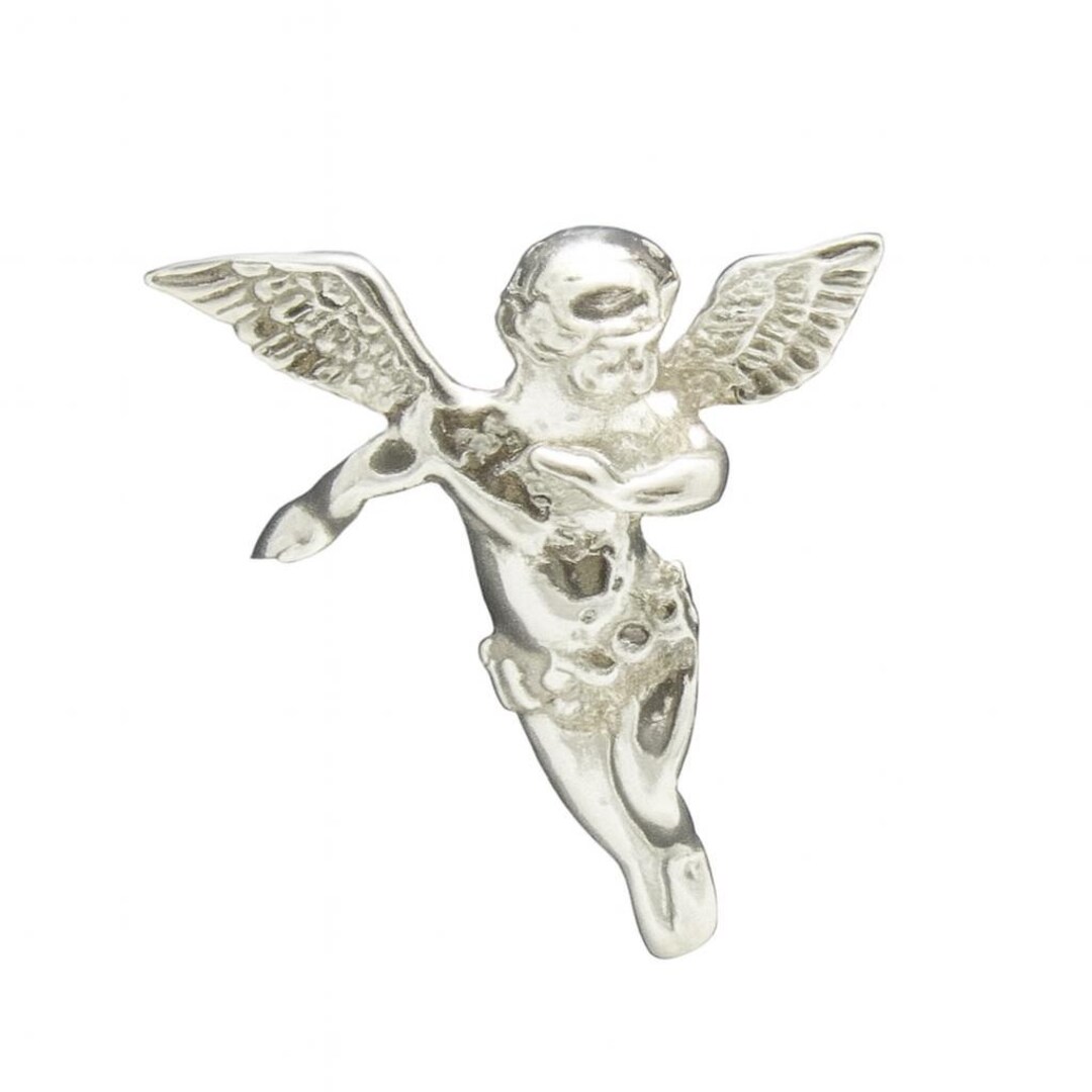 Sterling Silver Angel Pendant 925 Cherub Charm Guardian Jewelry ...