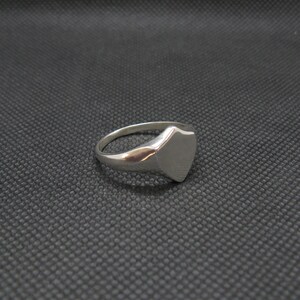 Custom Engraved Sterling Silver Signet Men Ring Genuine Solid ...