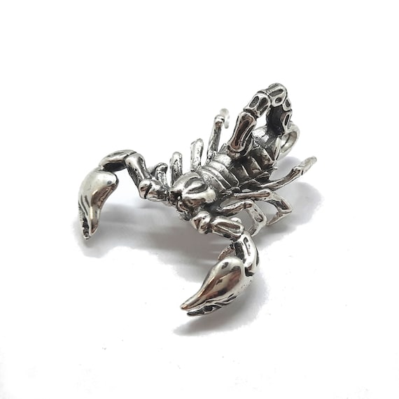 Genuine Sterling Silver Pendant Scorpion Solid Hallmarked 925 | Etsy