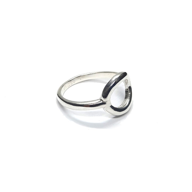 Simple Plain Sterling Silver Ring Circle Genuine Solid Hallmarked 925 ...
