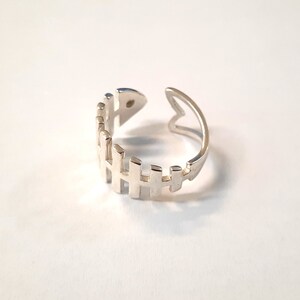 Plain Sterling Silver Ring Fish Bone Genuine Solid Hallmarked 925 - Etsy