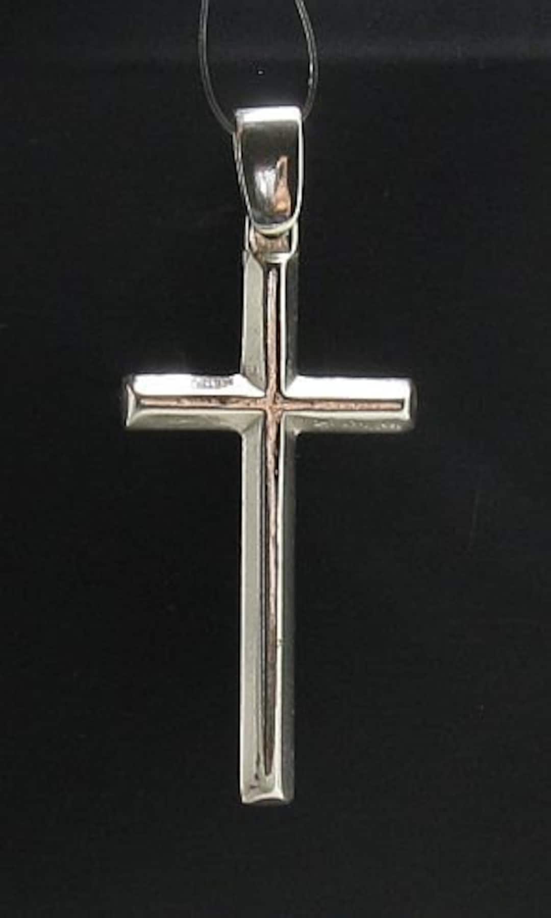 PE000659 Sterling Silver Pendant Solid 925 Cross - Etsy