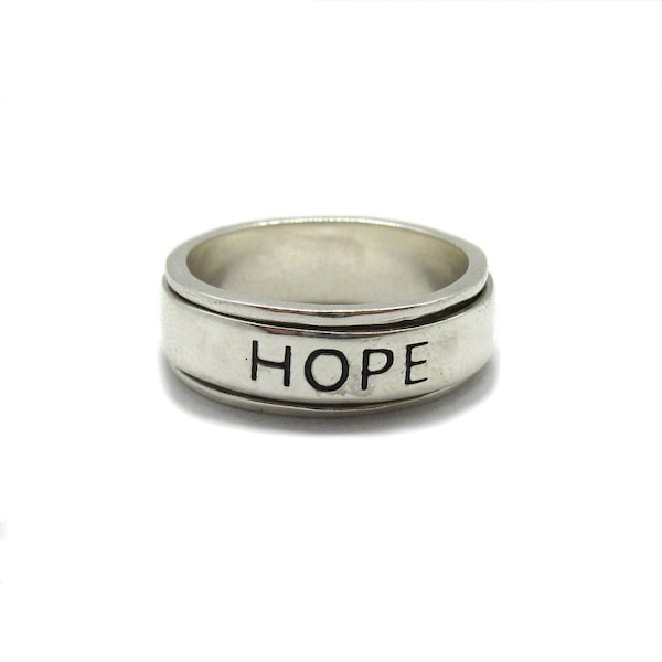Silver Hope Ring - Etsy
