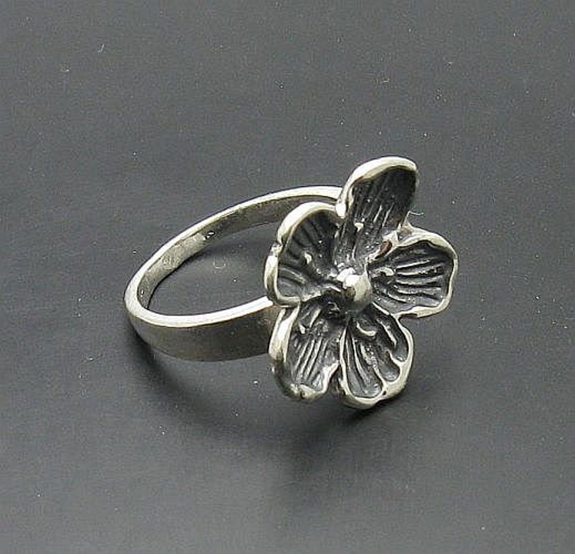 Sterling Silver Ring Flower Solid Stamped 925 Nickel Free - Etsy