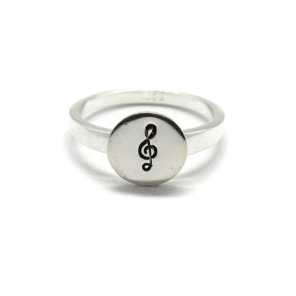 Treble Clef Ring - Etsy