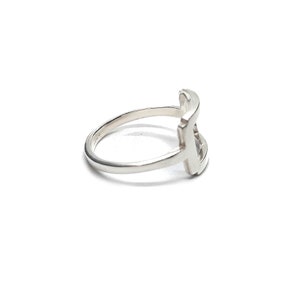 Simple Plain Sterling Silver Ring Square Genuine Solid Hallmarked 925 ...