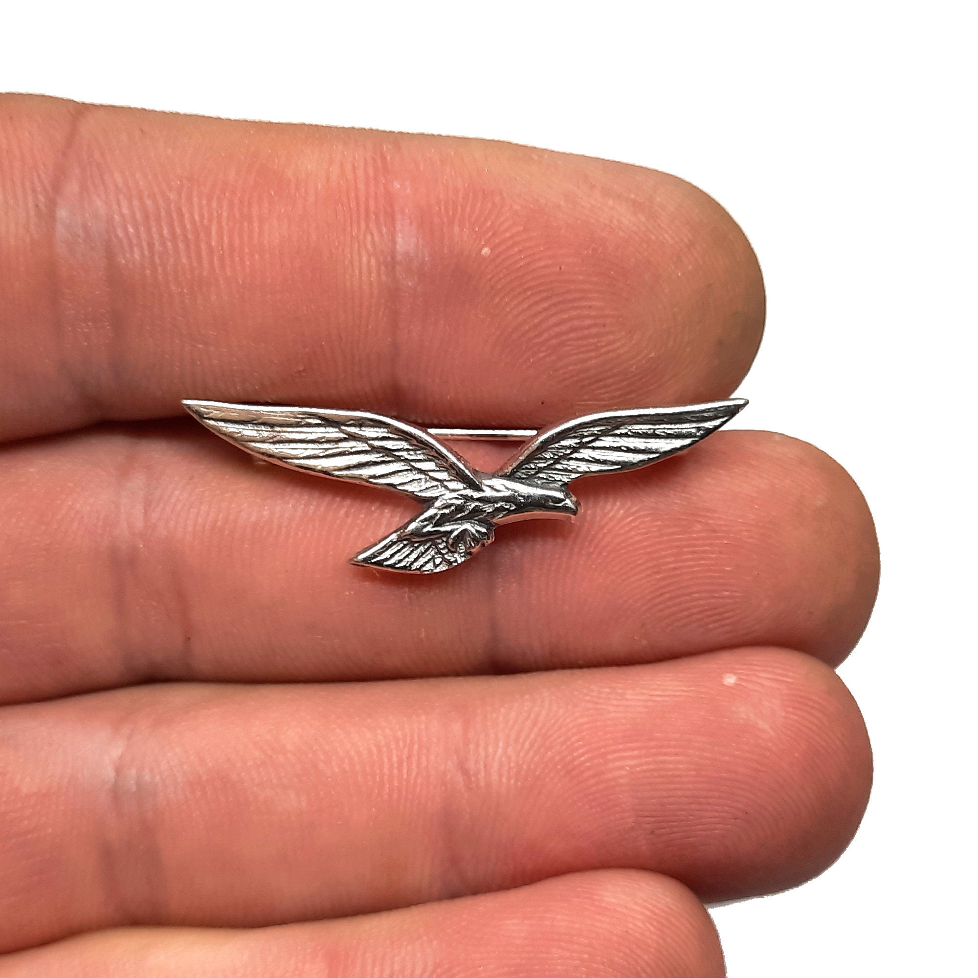 Sterling Silver Brooch Eagle Genuine Solid Hallmarked 925 Sterling Silver Brooch Eagle Genuine Solid Hallmarked 925