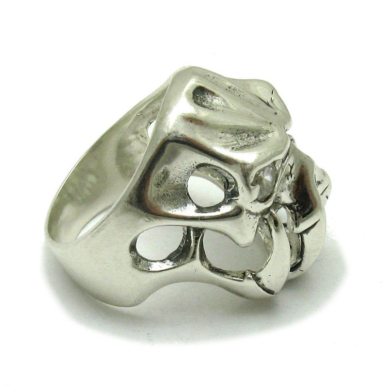 R001553 STERLING SILVER Ring 925 Skull Monster - Etsy