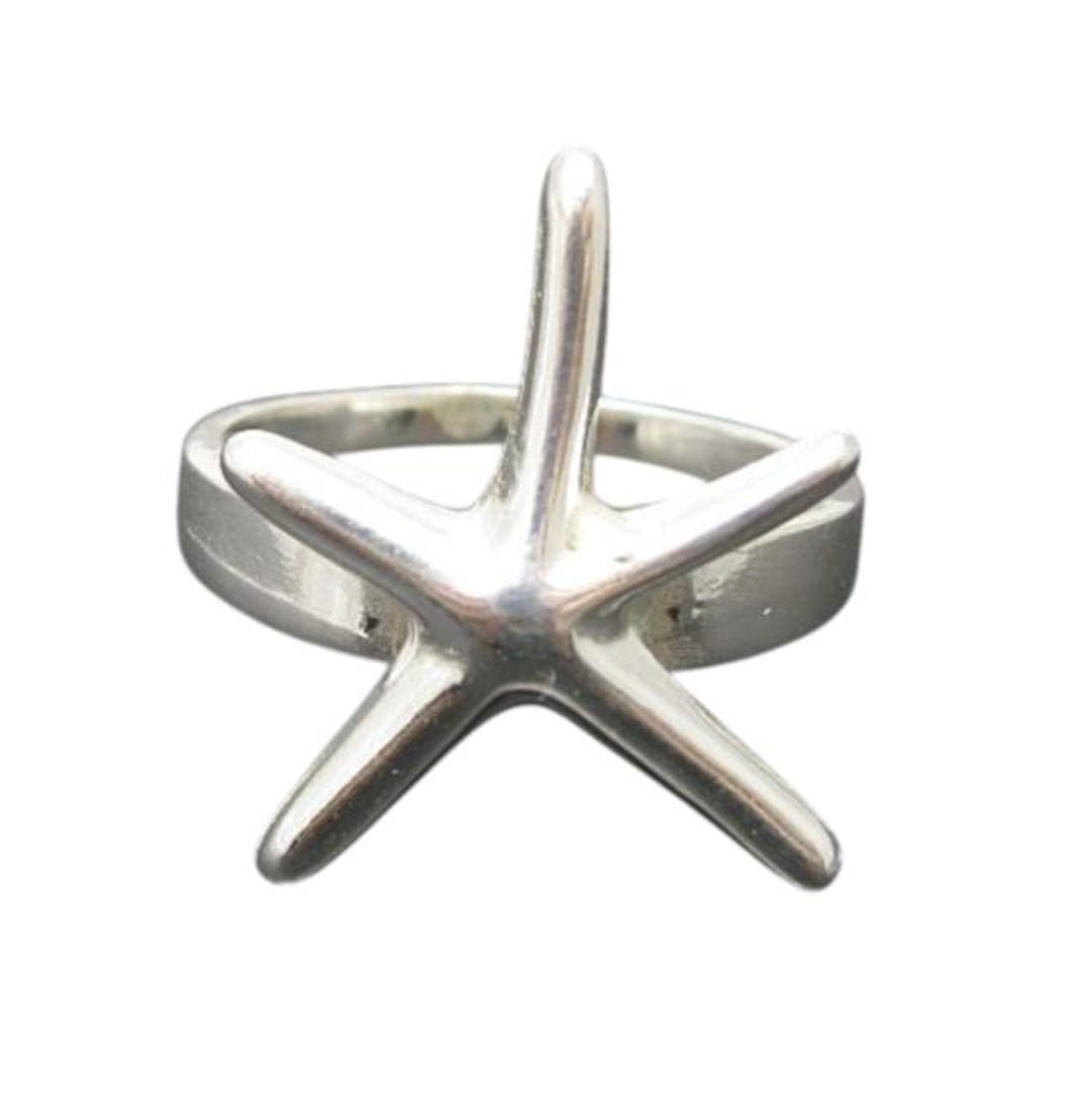 Sterling Silver Ring Sea Star Solid Hallmarked 925 Nickel Free - Etsy