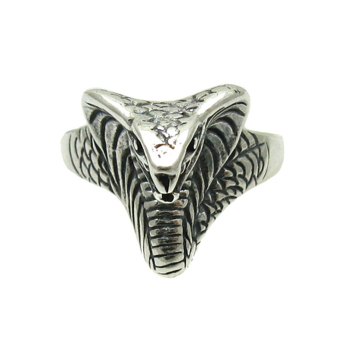 Sterling Silver Ring Cobra Snake Solid Hallmarked 925 Nickel Free - Etsy