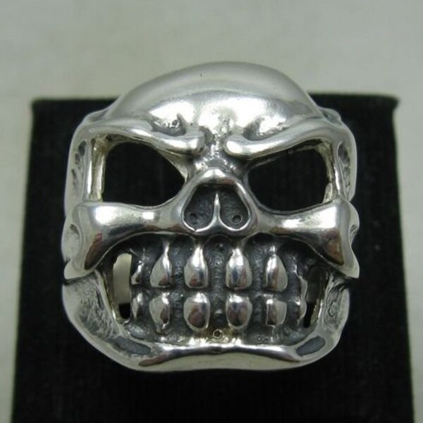 Silver Biker Ring - Etsy