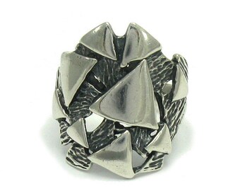 Middle Finger Ring 925-silver Sterling Ring Composite - Etsy