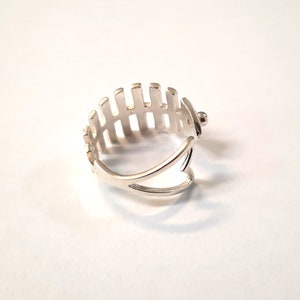 Plain Sterling Silver Ring Fish Bone Genuine Solid Hallmarked 925 - Etsy