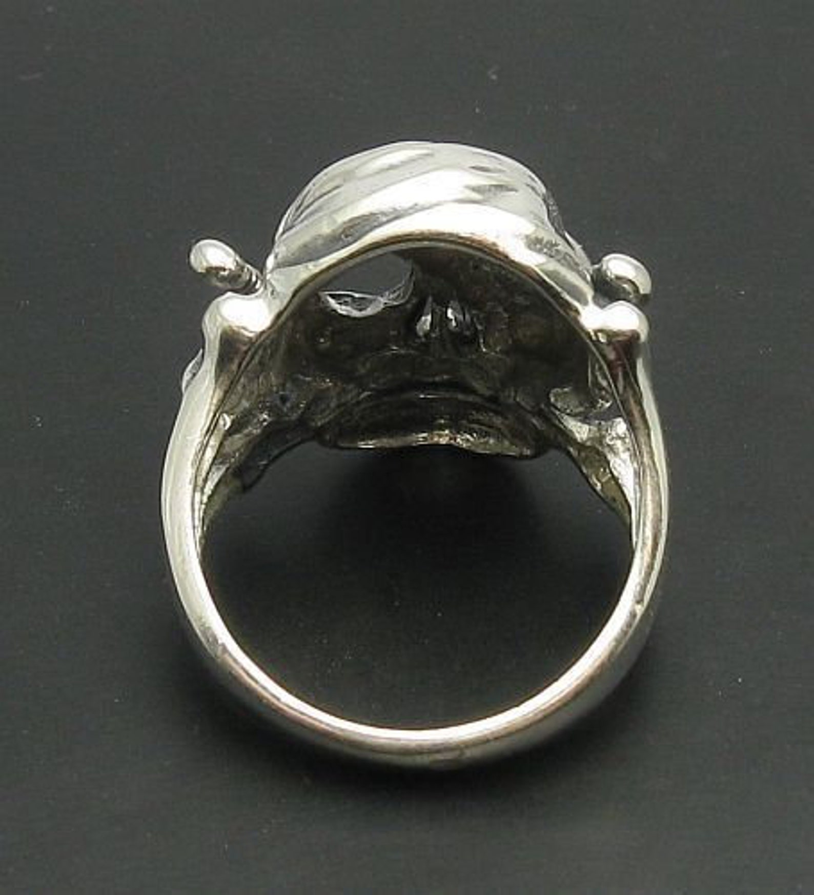 Sterling Silver Ring Pirate Skull Solid Genuine Stamped 925 - Etsy