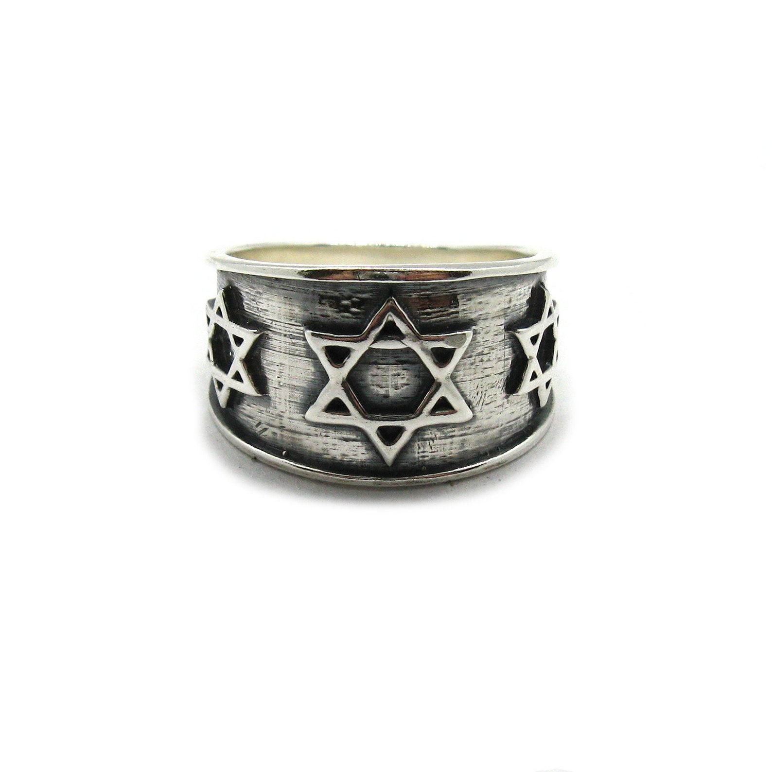 Sterling Silver Ring Star of David Solid Hallmarked 925 - Etsy