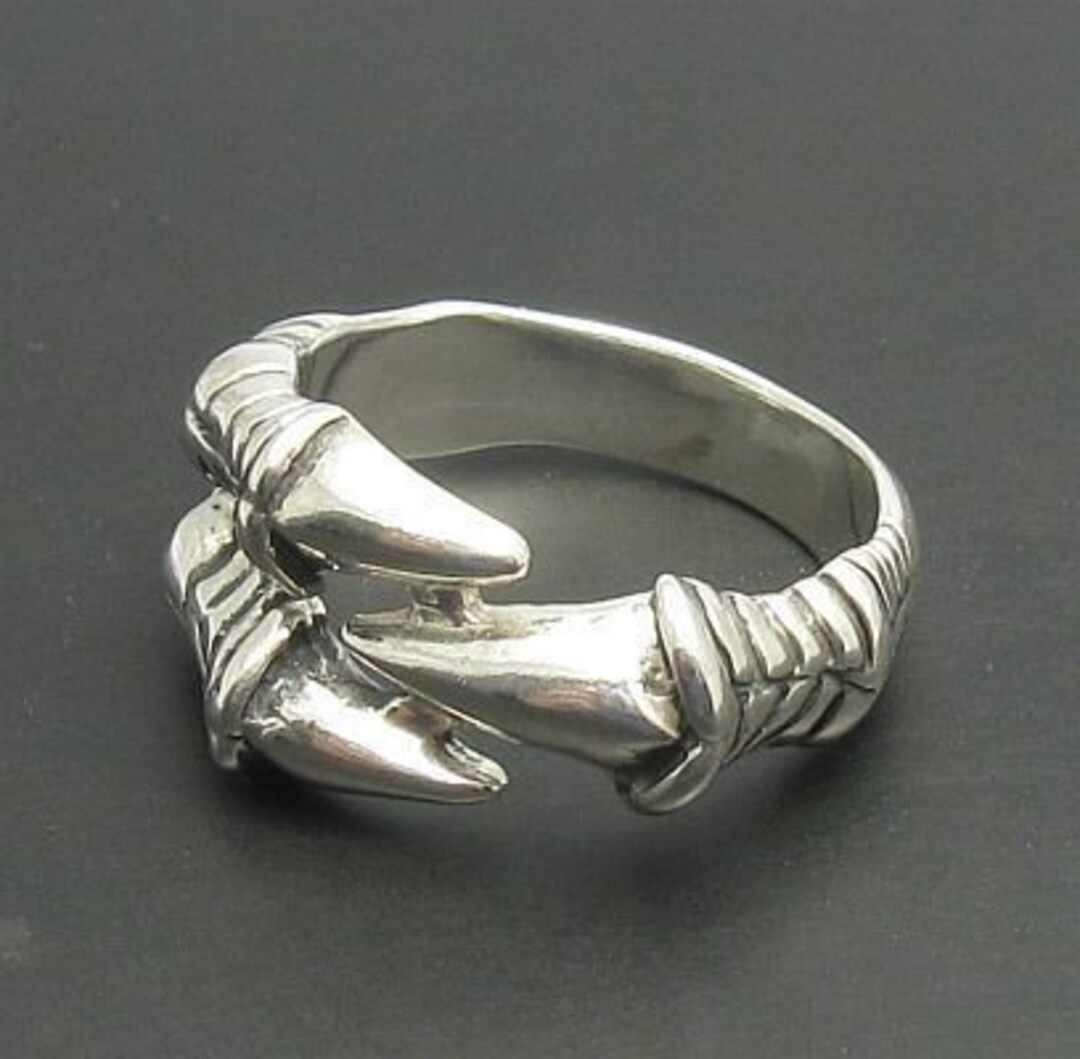 Sterling Silver Biker Ring Claws Solid Genuine Stamped 925 - Etsy
