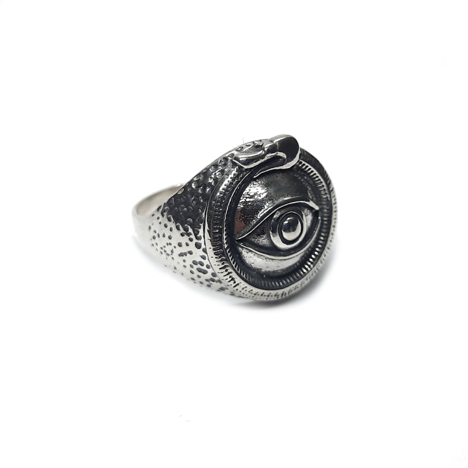 Sterling Silver Ring Eye Uroboros Snake Genuine Solid Hallmarked 925 - Etsy