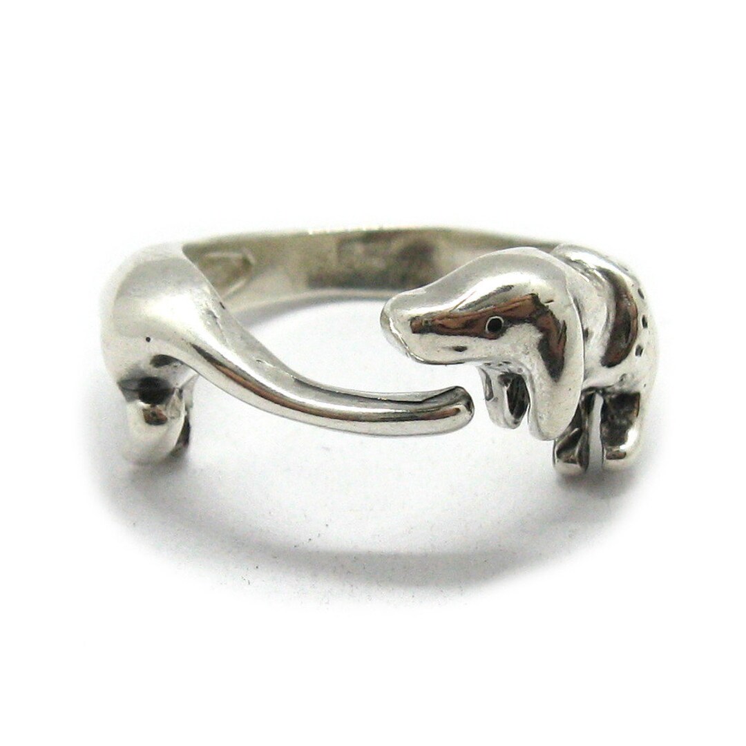 Sterling Silver Toe Ring Dog Dachshund Solid Hallmarked 925 R001996 - Etsy