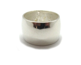 Wide Sterling Silver Ring | Etsy