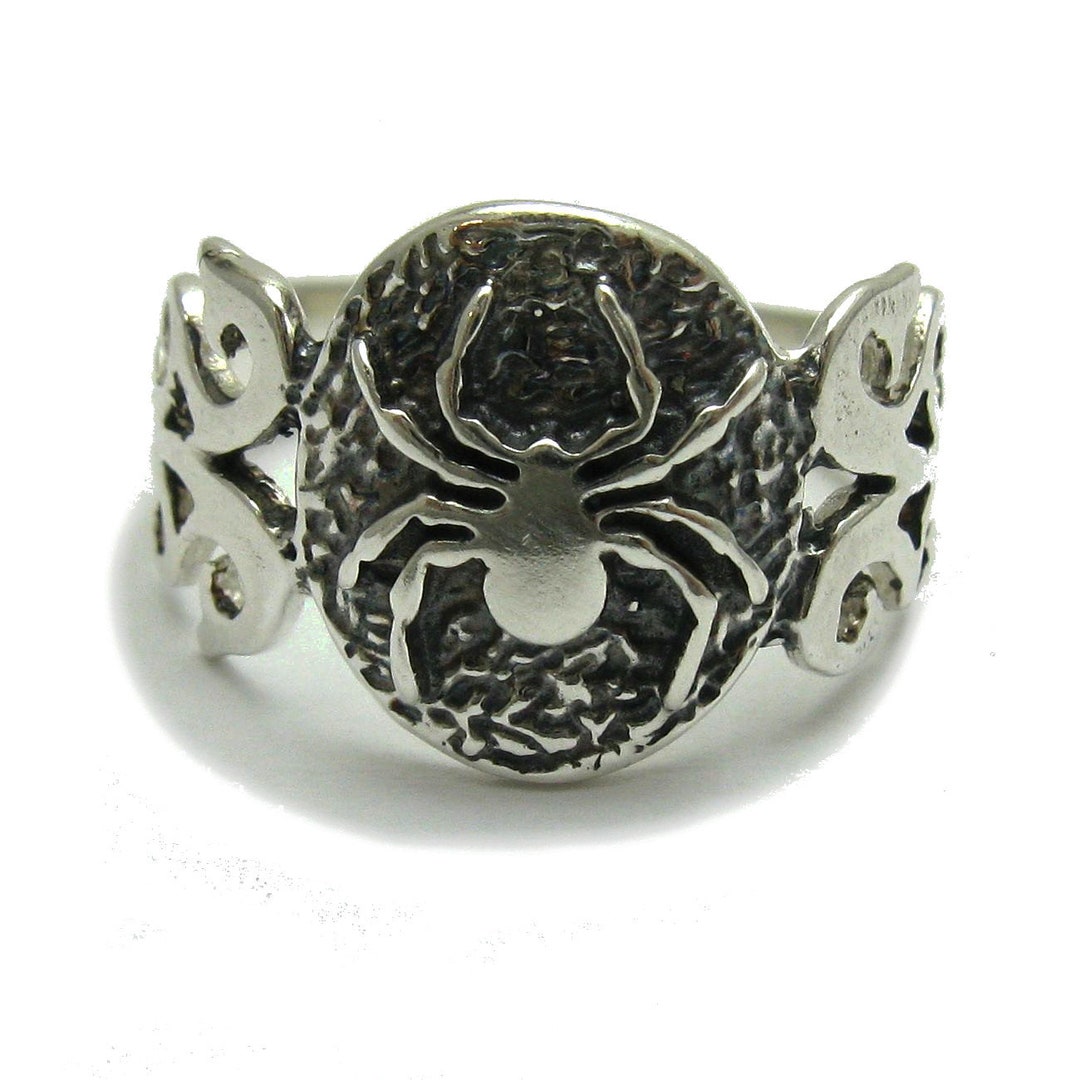Sterling Silver Spider Ring: Gothic Halloween Jewelry - Etsy