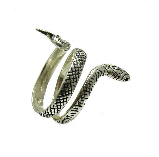 R001325 STERLING SILVER Ring Solid 925 Snake | Etsy