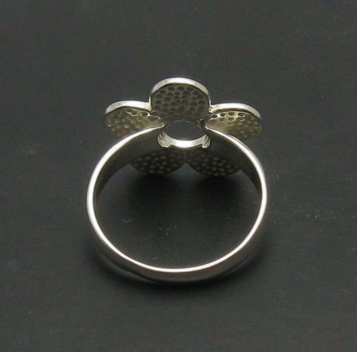 R000475 Sterling Silver Ring Solid 925 Flower - Etsy