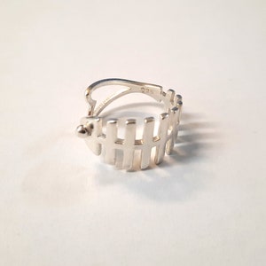 Plain Sterling Silver Ring Fish Bone Genuine Solid Hallmarked 925 - Etsy