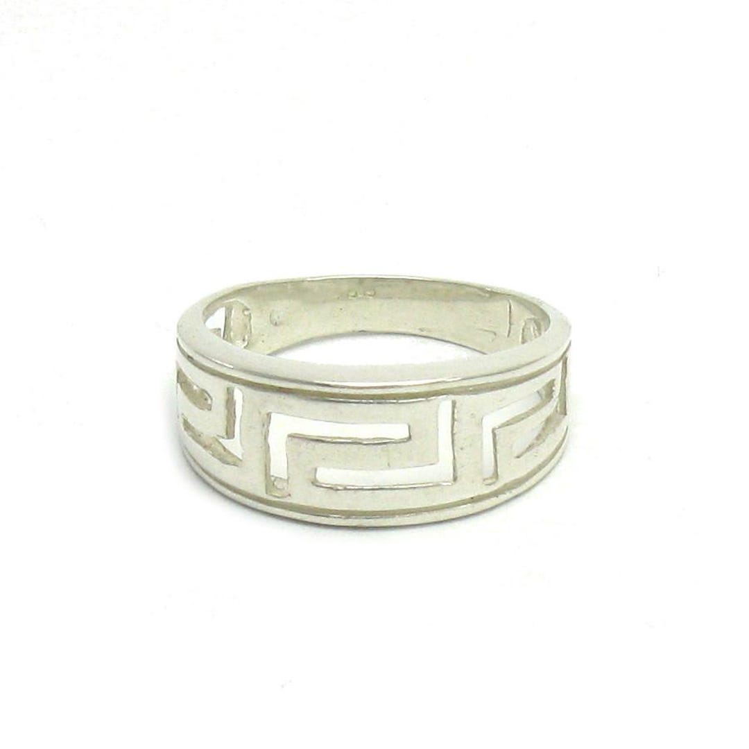 Sterling Silver Greek Style Ring Meanders Stamped 925 Nickel Free - Etsy