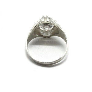 Sterling Silver Men's Ring Solid 925 With 12x10mm Oval CZ R001937 - Etsy